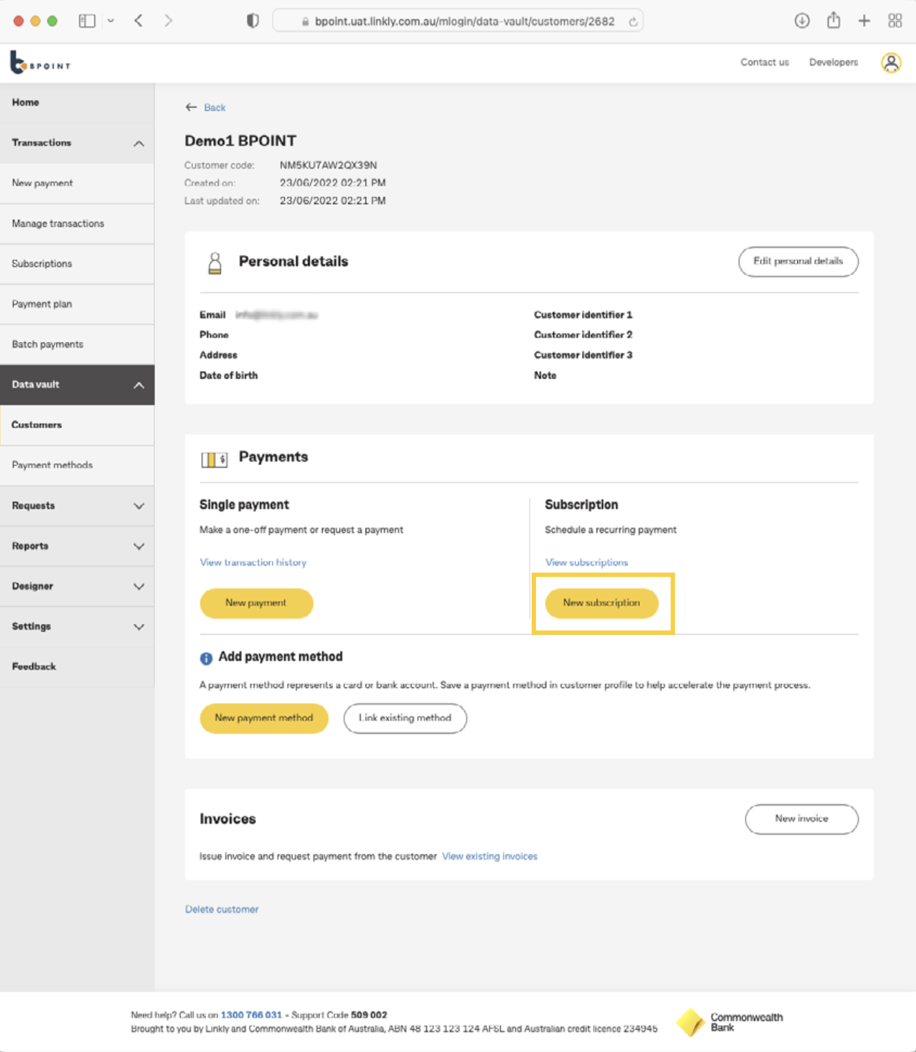Subscriptions - How to guide – BPOINT