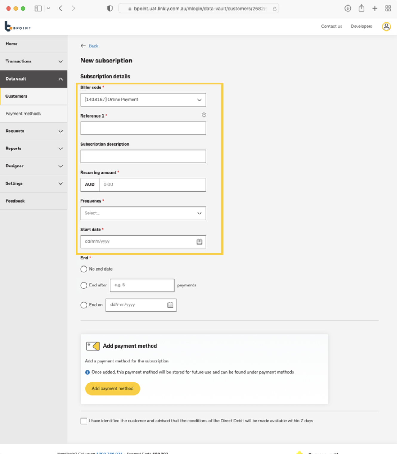 Subscriptions - How to guide – BPOINT