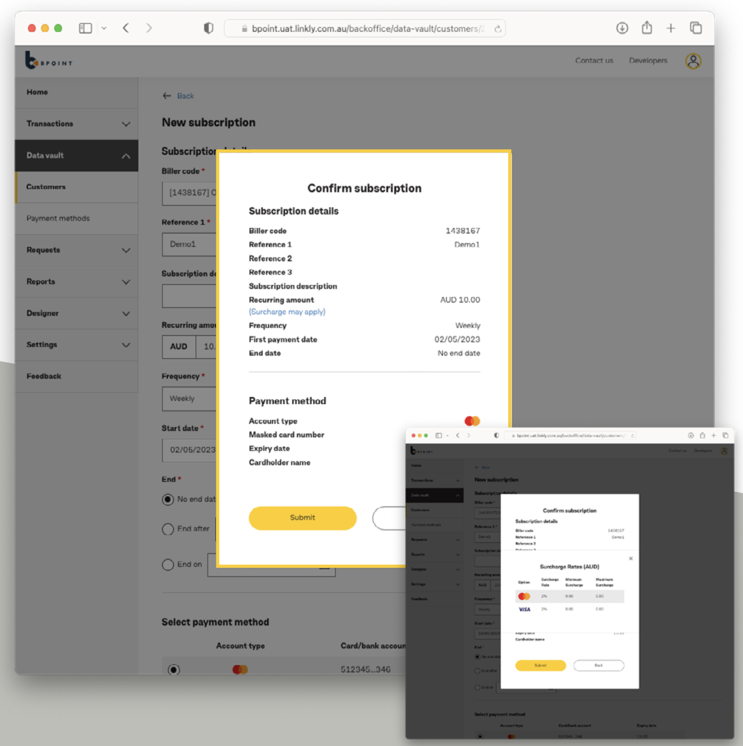 Subscriptions - How to guide – BPOINT