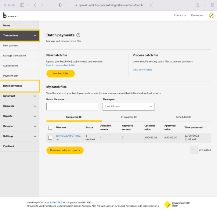 Batch Payments - How to guide – BPOINT