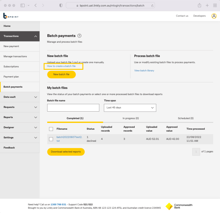 Batch Payments - How to guide – BPOINT