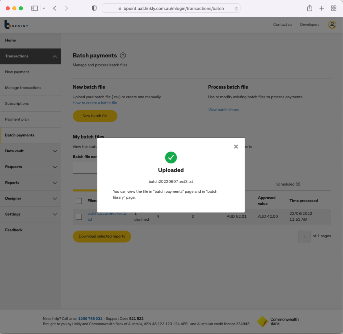 Batch Payments - How to guide – BPOINT