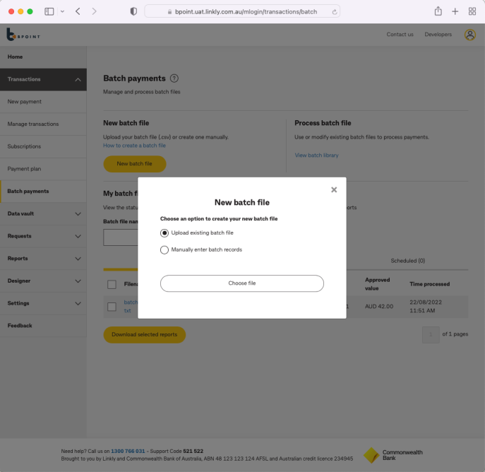 Batch Payments - How to guide – BPOINT