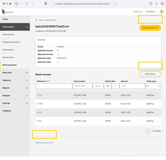 Batch Payments - How to guide – BPOINT