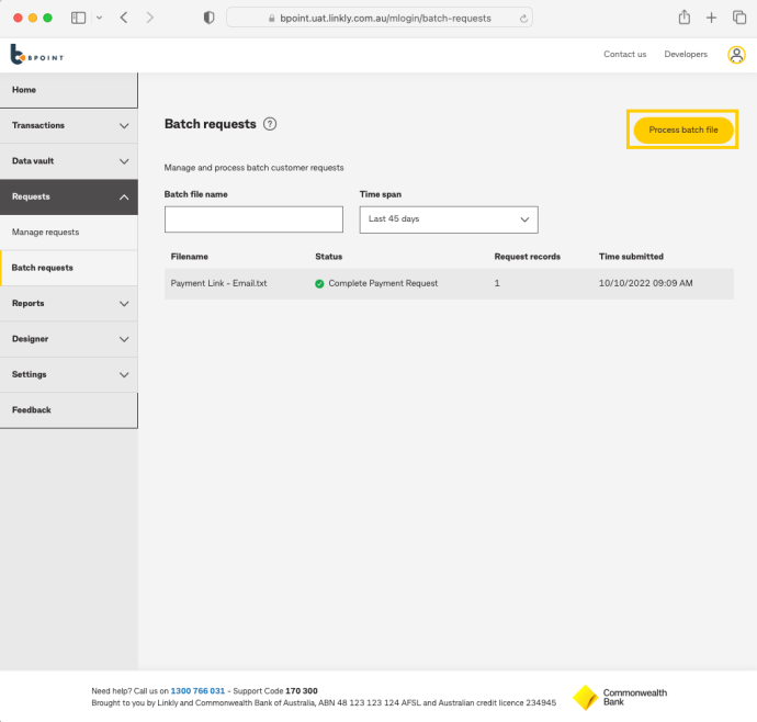 Batch requests - How to guide – BPOINT