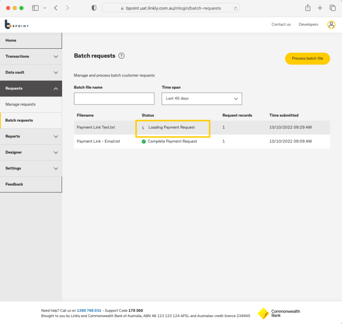 Batch requests - How to guide – BPOINT