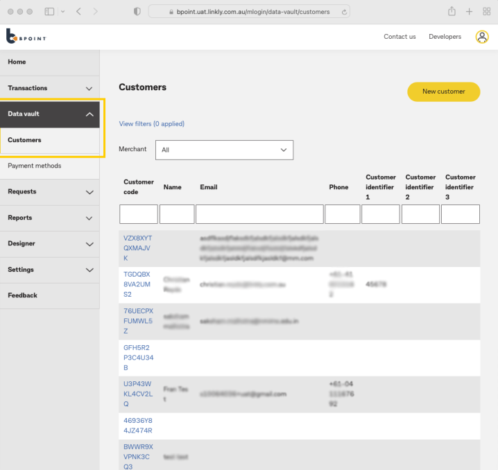 Customers - How to guide – BPOINT