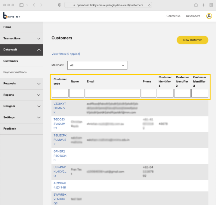 Customers - How to guide – BPOINT