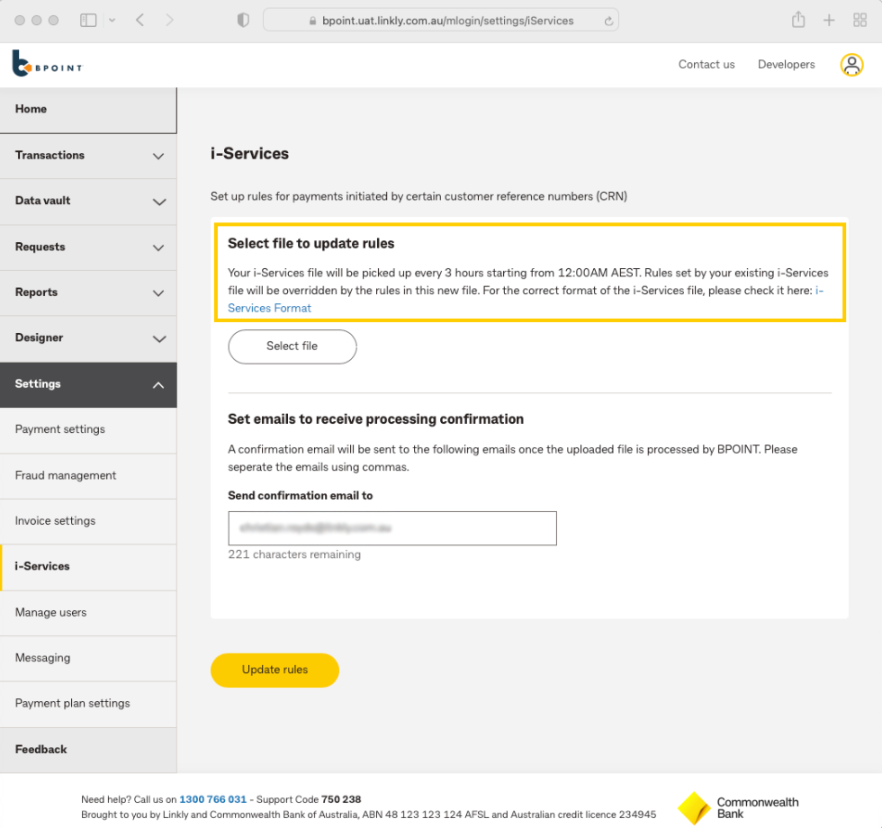 i-Services - How to guide – BPOINT