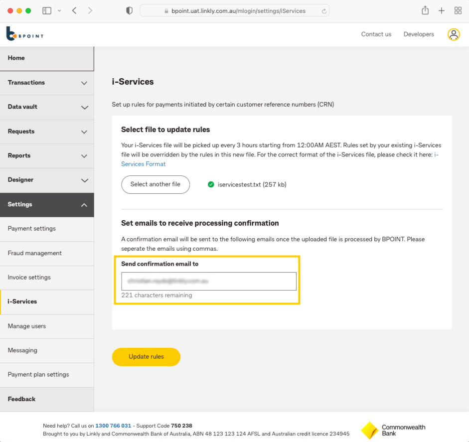 i-Services - How to guide – BPOINT