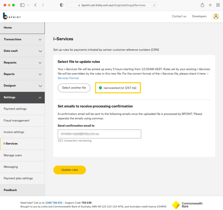 i-Services - How to guide – BPOINT
