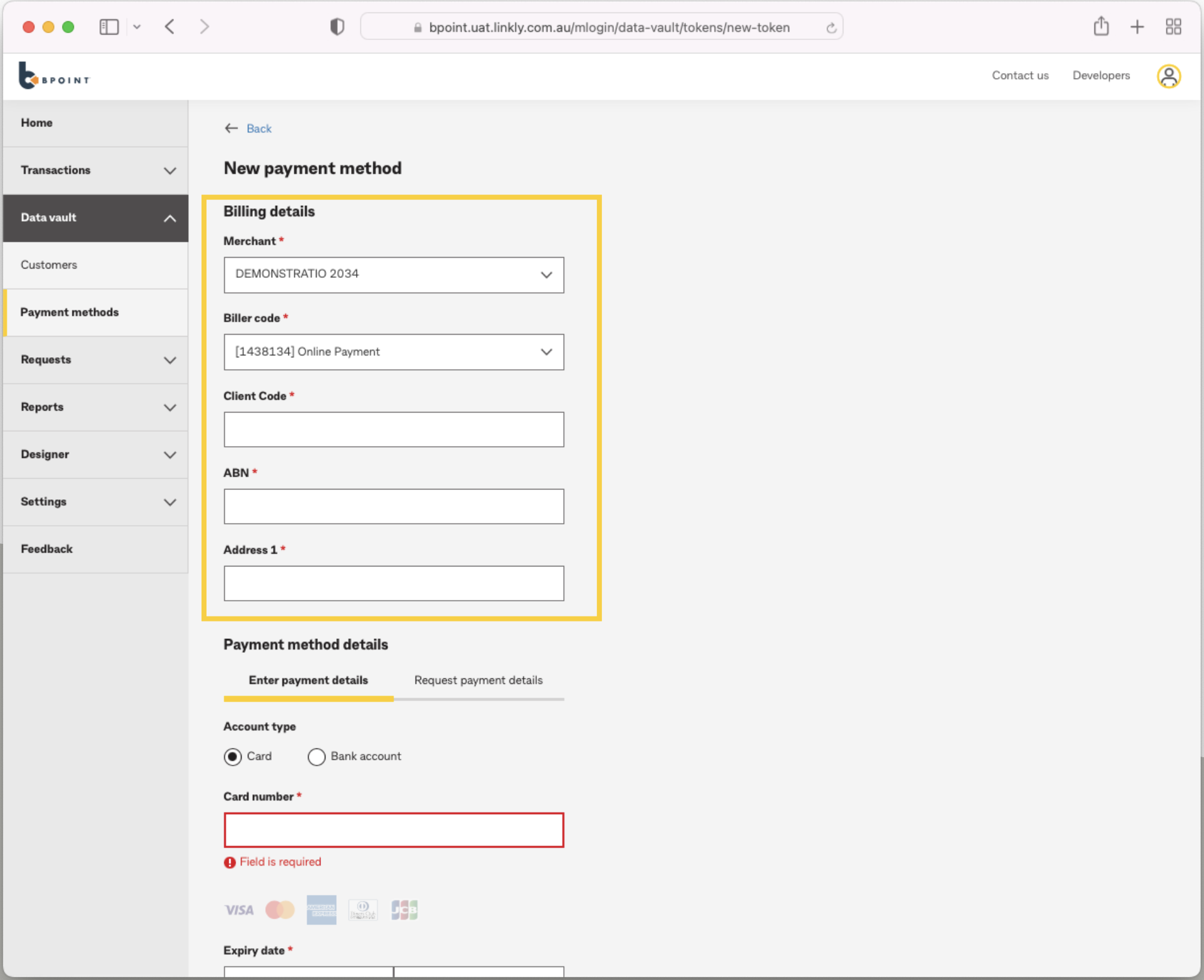 Payment Methods - How to guide – BPOINT