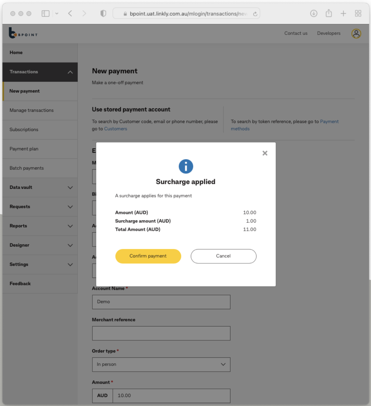 New Payment - How to guide – BPOINT