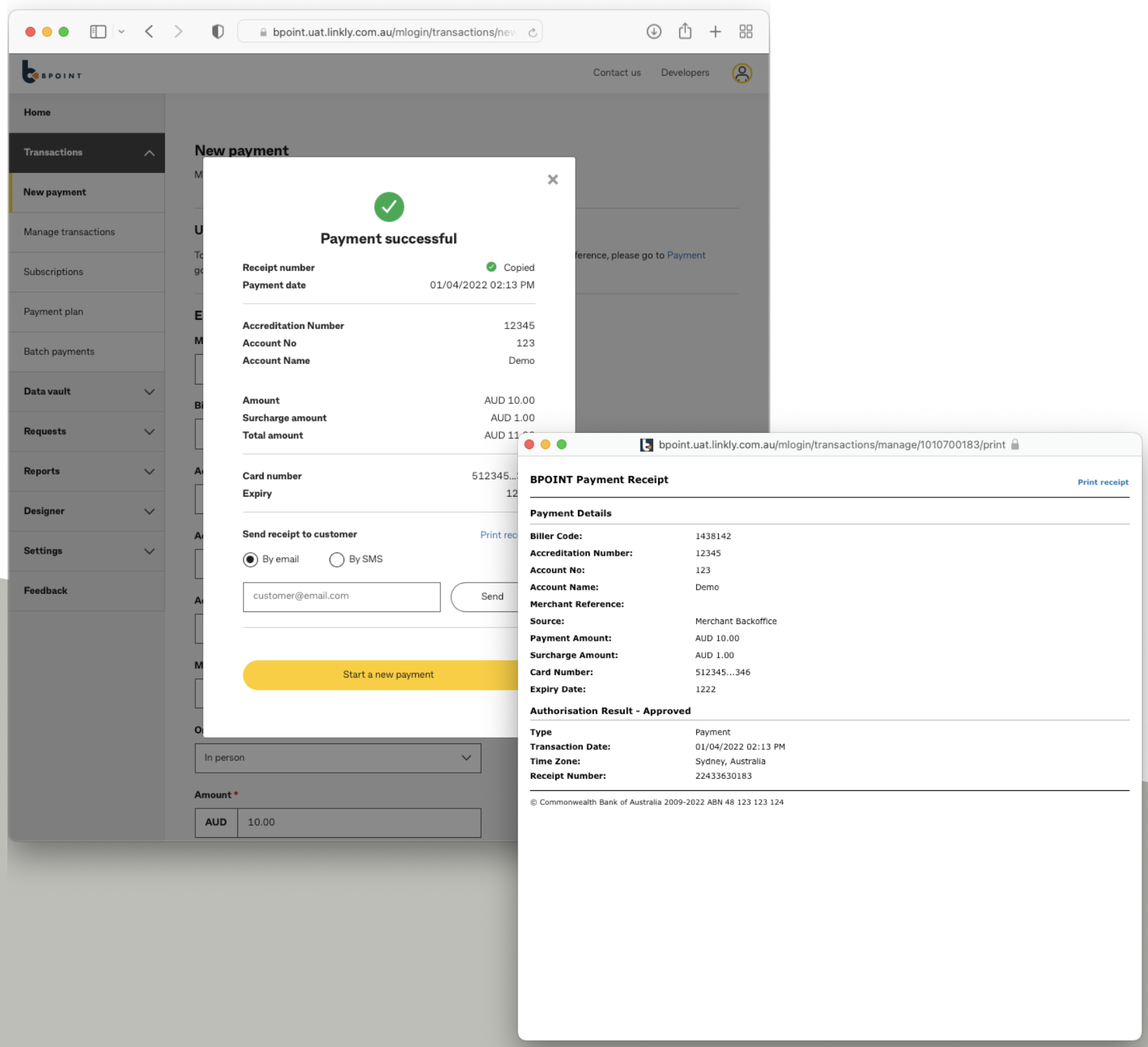 New Payment - How to guide – BPOINT