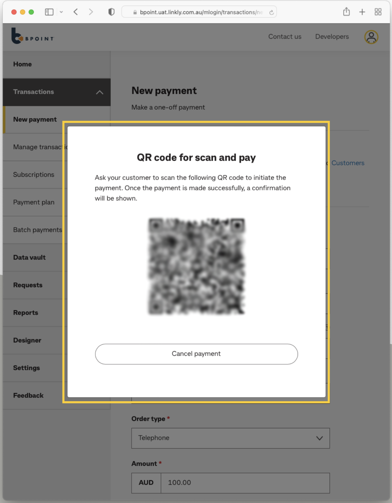 New Payment - How to guide – BPOINT