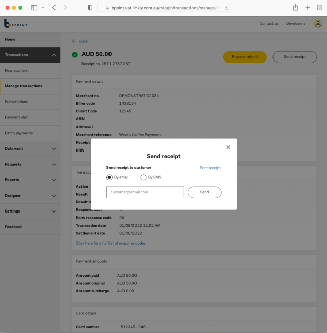 Manage Transactions - How to guide – BPOINT