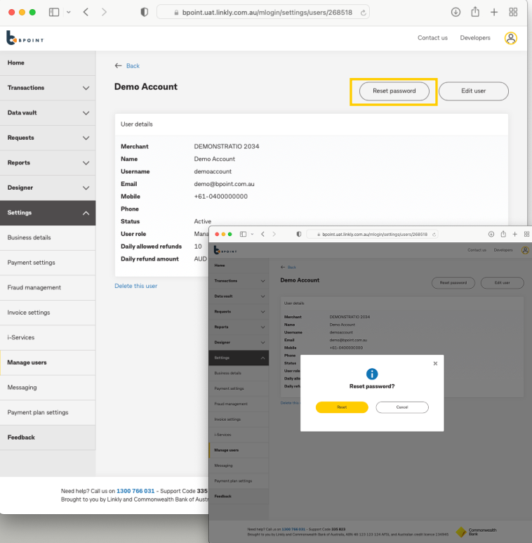 Manage Users - How to guide – BPOINT