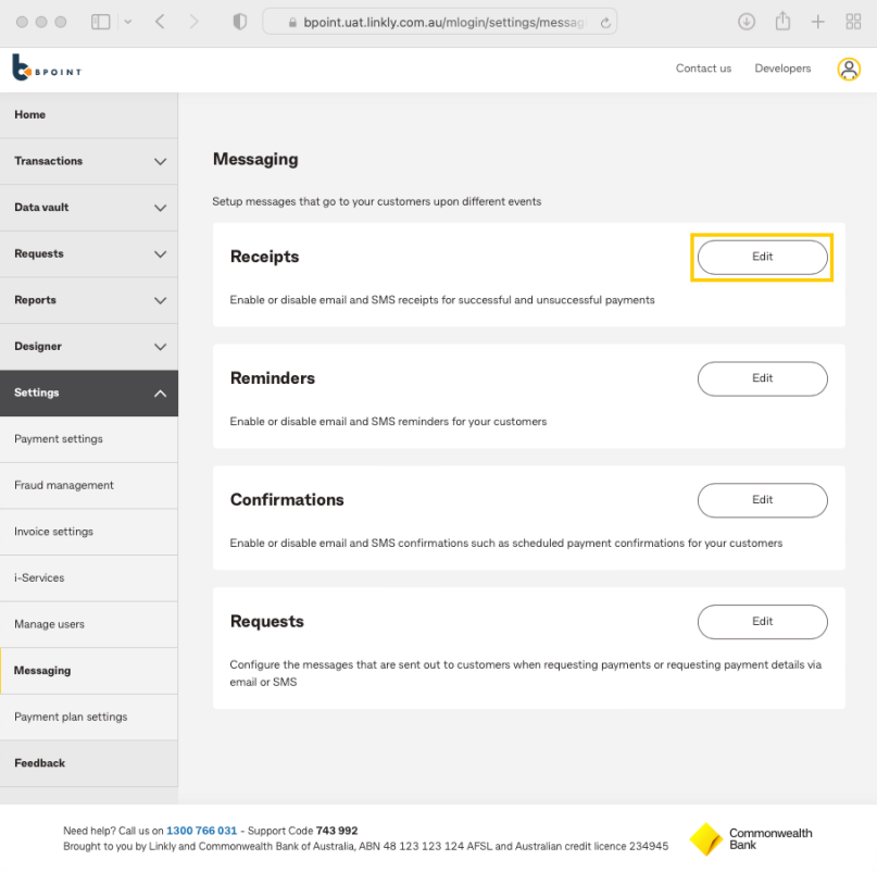 Messaging - How to guide – BPOINT