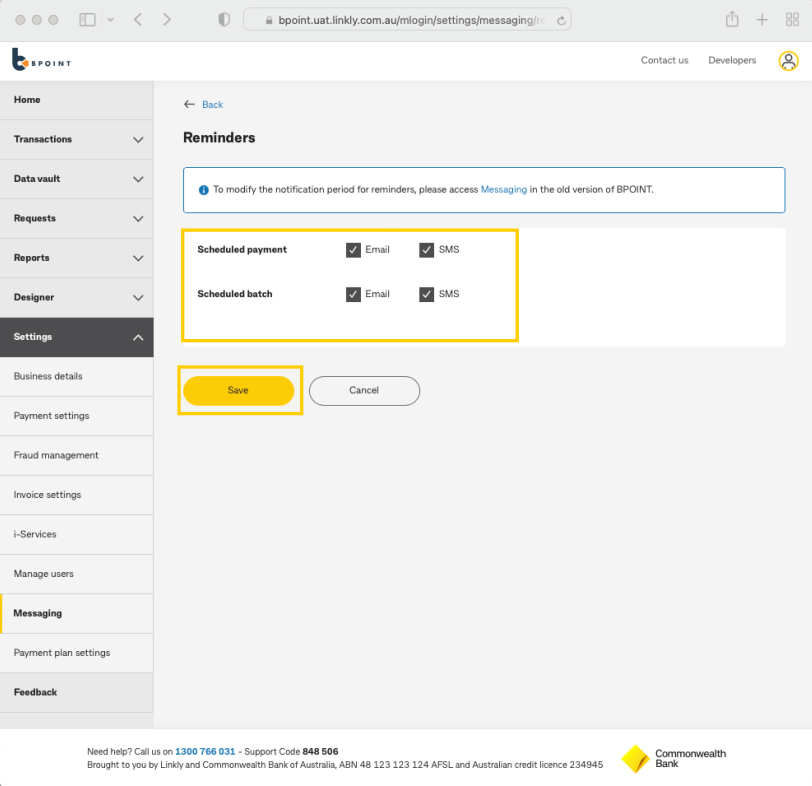 Messaging - How to guide – BPOINT