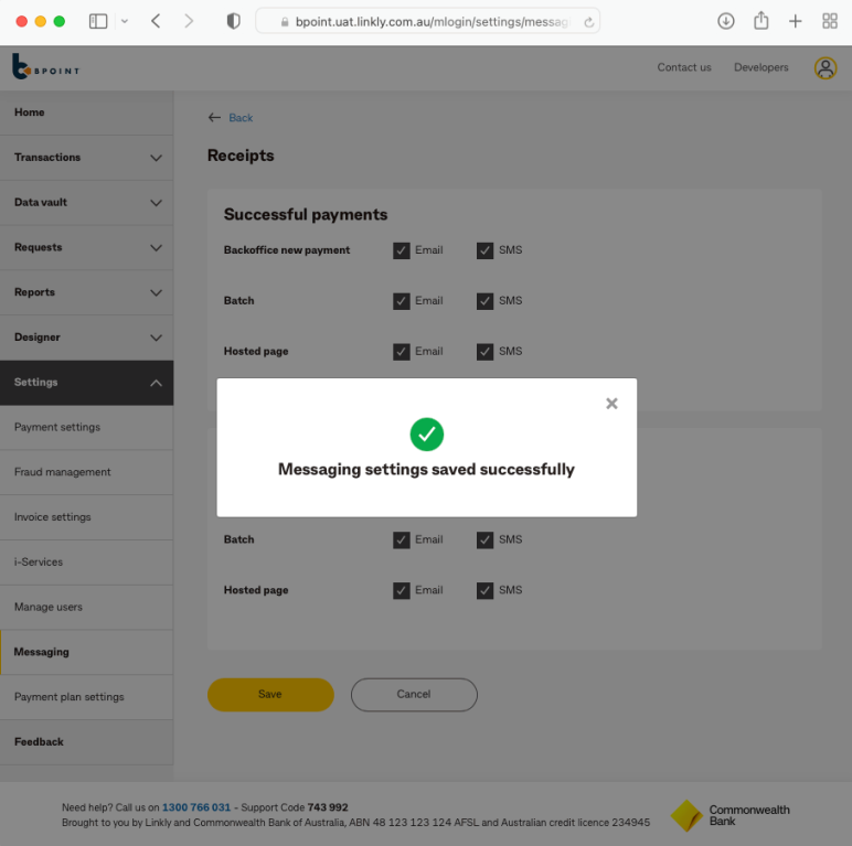 Messaging - How to guide – BPOINT