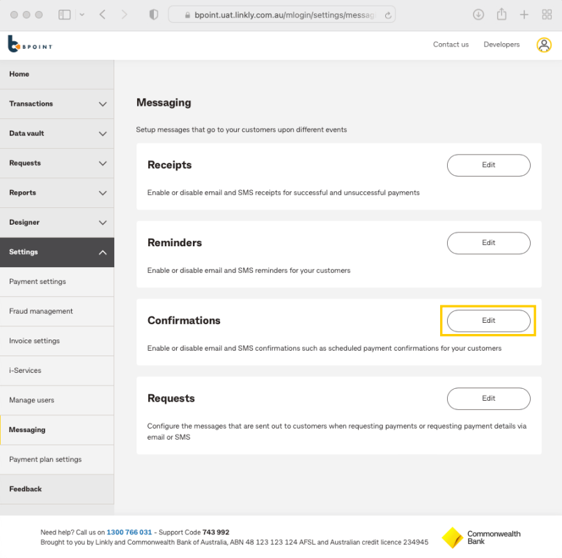 Messaging - How to guide – BPOINT