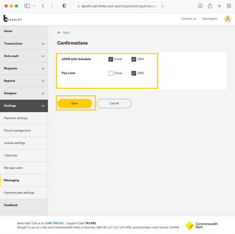 Messaging - How to guide – BPOINT